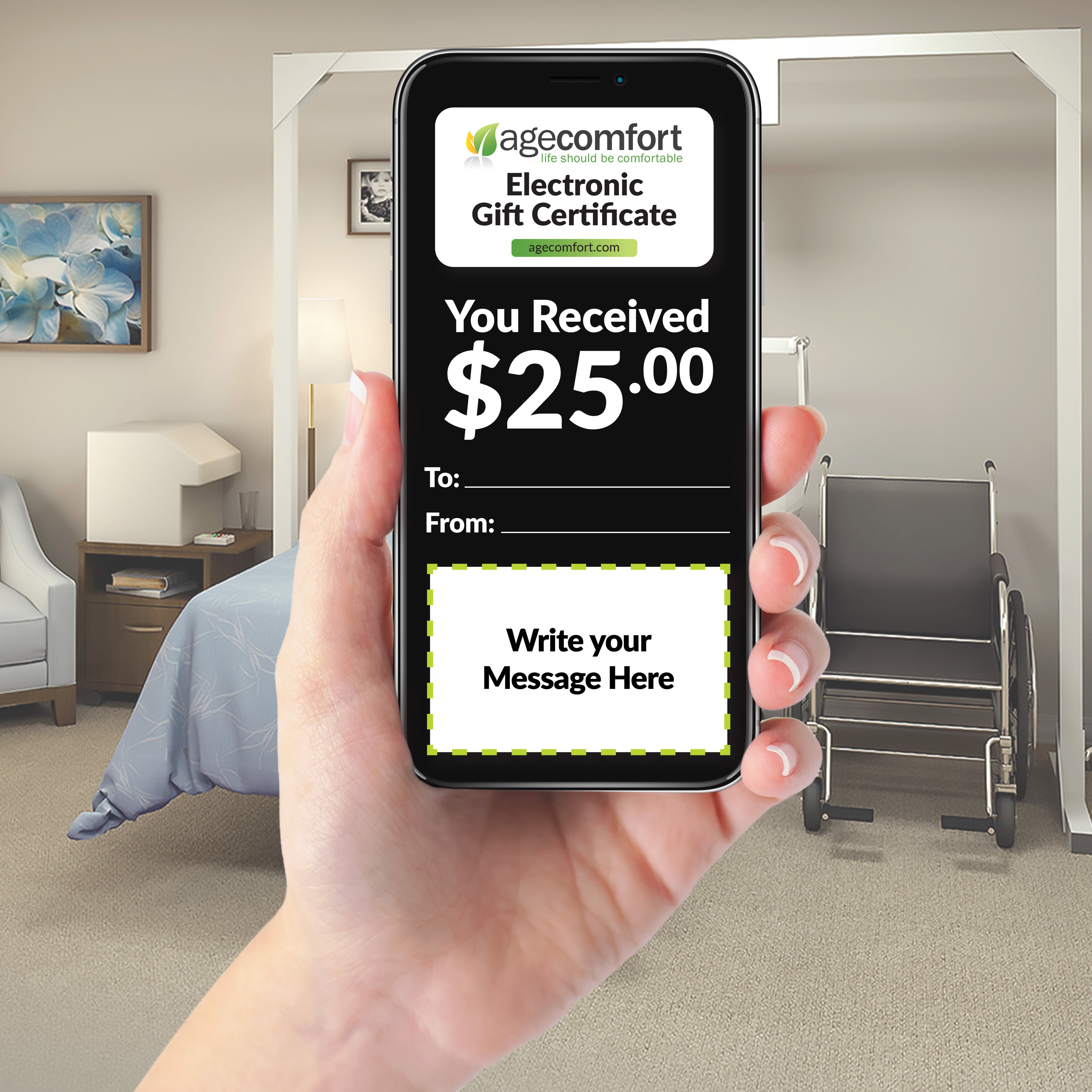 Buy Online Gift Card at AgeComfort.com – Agecomfort.com