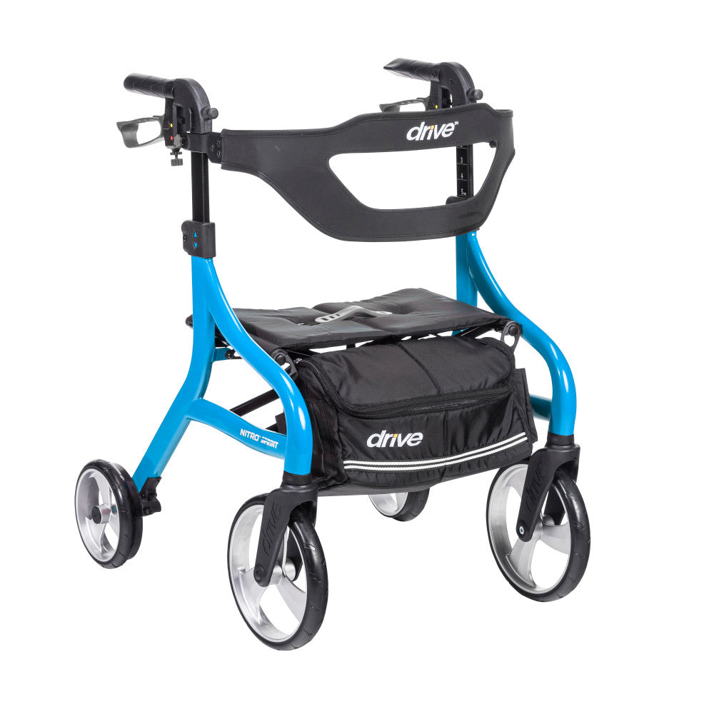 Buy Drive Nitro Sprint Rollator Hemi Walker Blue at AgeComfort.com ...