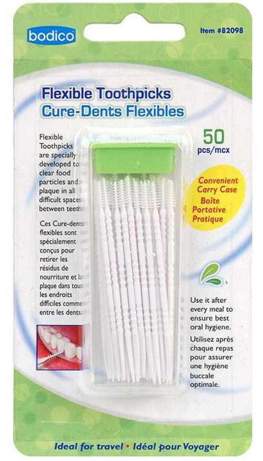 Buy Flexible Toothpicks 50pc Pack at AgeComfort.com – Agecomfort.com